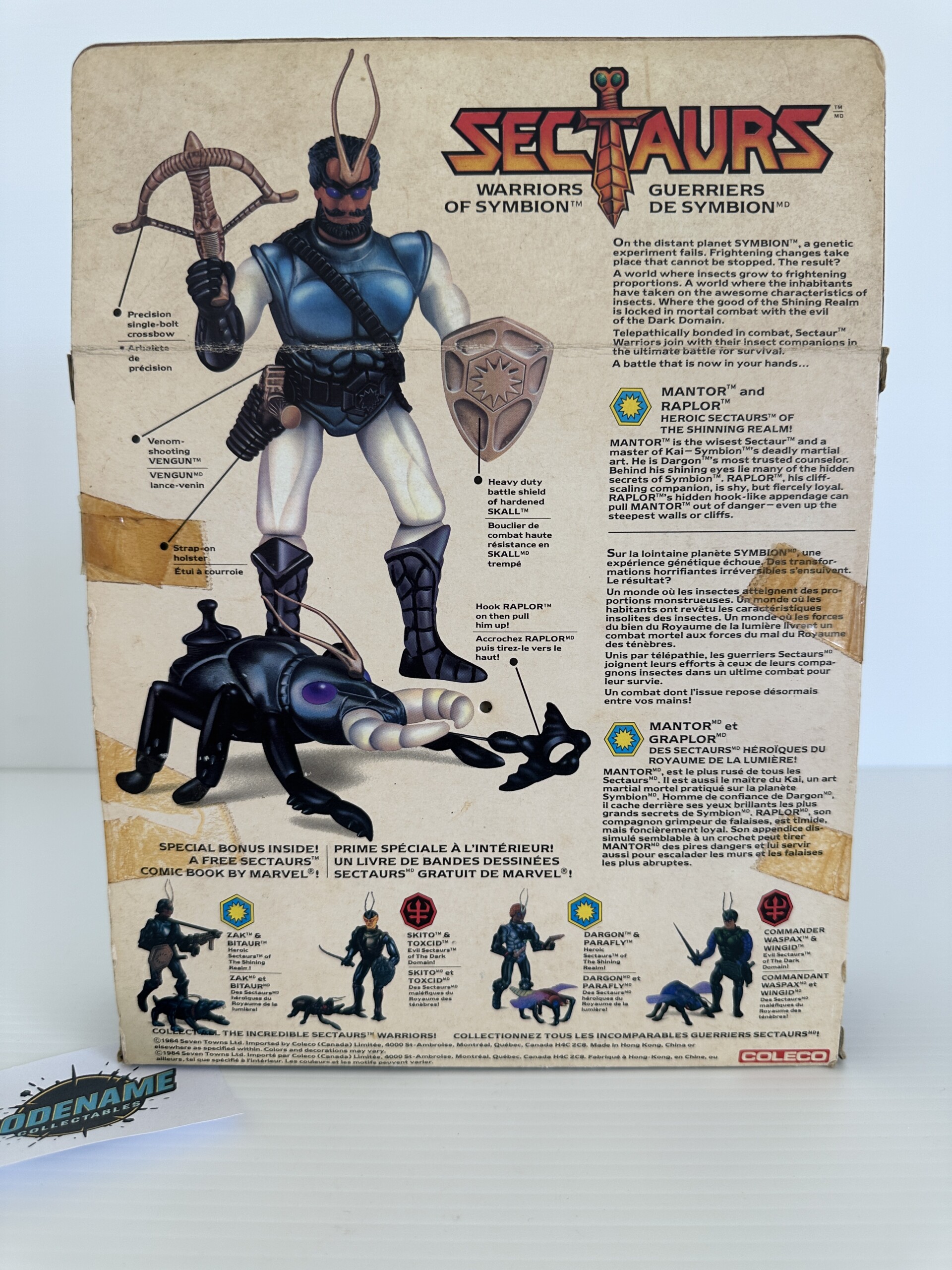 Sectaurs Warriors of Symbion Mantor & Raplor